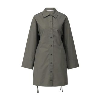 Sams&oslash;e & Sams&oslash;e Casual Hemdkleid mit R&uuml;ckendetail - - Dresses - Damen - Gr&uuml;n - XL
