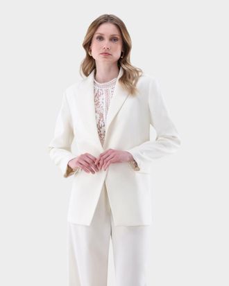 van Laack Blazer mit geradem Saum und Pattentaschen