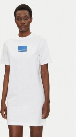 Karl Lagerfeld Kleid für den Alltag A2W13028 Weiß Regular Fit