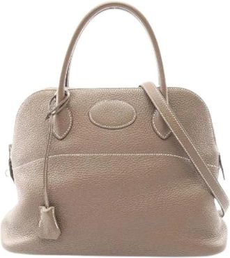 Herm&egrave;s Sac &agrave; main Bolide 31 en cuir doccasion - Femme - Pre-owned - Beige - Taille: ONE Size