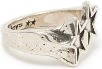 Two Jeys Zwei JEYS - geneigter Symbolring - Silber