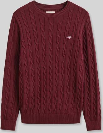 GANT Regular Fit Pullover aus reiner Baumwolle