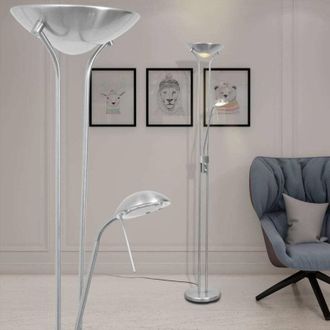vidaXL Lampadaire &agrave; led &agrave; &eacute;clairage r&eacute;glable 23 w