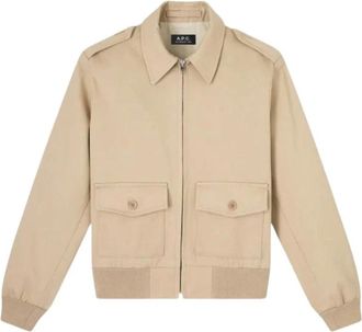 A.P.C. A.p.c., Homme, Vestes, Beige, Taille: L Bomber Vestes