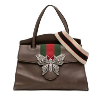 Gucci Pre-owned Linea Totem Satchel - Femme - Pre-owned - Brun - Taille: ONE Size