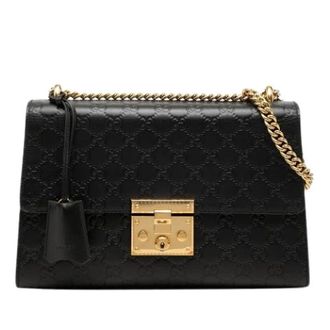 Gucci Pre-owned Padlock Umh&auml;ngetasche - - Pre-owned - Damen - Schwarzk - ONE SIZE