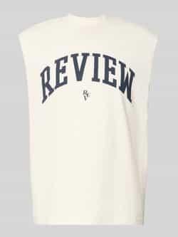 Review Tanktop mit Logo-Print