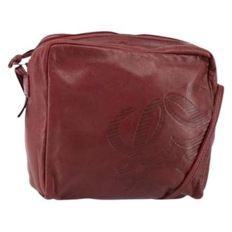 Loewe Sac bandouli&egrave;re en cuir Pre-owned - Femme - Pre-owned - Rouge - Taille: ONE Size