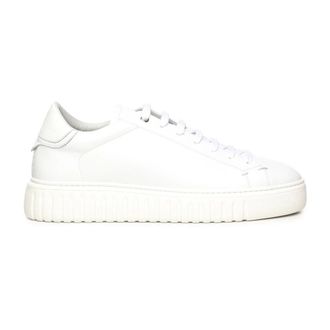 Giuliano Galiano Wei&szlig;e Ledersneakers Logo-Schrift Gummi-Sohle - - Shoes - Herren - Wei&szlig; - 43 EU