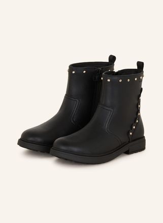 Geox Biker Boots Eclair Girl Mit Nieten schwarz