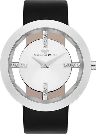 Rhodenwald & S&ouml;hne Uhr - Damen Armbanduhr Lucrezia Echtleder - Gr. unisize - in Silber - f&uuml;r Damen