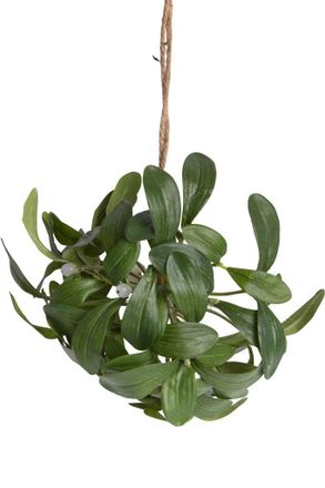 Botanic-Haus künstliche Mistel mit Aufhänger, 12 cm x 18 cm x 18 cm, für Wohnungsdekoration, Weihnachten, traditionell