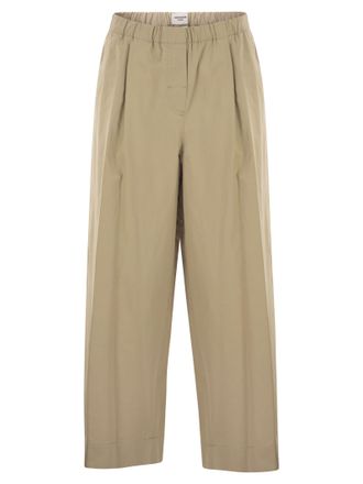 Max Mara Weekend Maxmara Wkdlibero - Pantalon large en pur coton