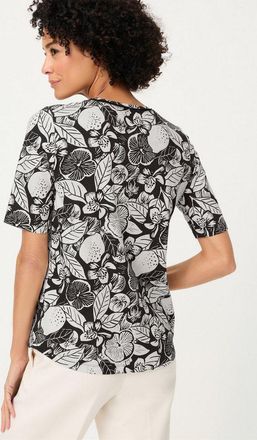 Olsen T-Shirt Shirt mit Allover-Dessin