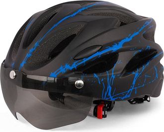 Generic Helm, Leichter und Atmungsaktiver Fahrradhelm mit Sonnenblende, Verstellbare Gr&ouml;&szlig;e, f&uuml;r Erwachsene M&auml;nner und Frauen, mit Magnetischem Visier Zum Moun
