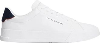 Tommy Jeans Contrast Heel Court Trainers - - Shoes - Herren - Wei&szlig; - 42 EU