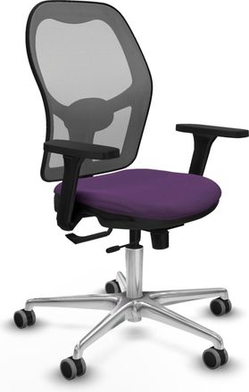 Piqueras y Crespo Moderner B&uuml;rostuhl mit 3D-Armlehnen, h&ouml;henverstellbare Lendenwirbelst&uuml;tze, ausgestattet mit Syncro/Translack und Schaumstoff, Rollen 65 mm, Parkett, G