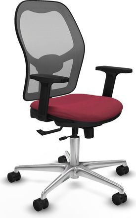 Piqueras y Crespo B&uuml;rostuhl f&uuml;r Lendenwirbels&auml;ule, verstellbar, mit 2D-Armlehnen, ausgestattet mit Syncro/Traslack und eingespritztem Schaum, mit Rollen von 65 mm, Nylo