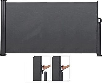 Koopman Terrassenscheibe 3 x 1,4 Meter ausziehbar Grau