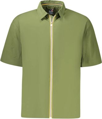 K-Way Homme, Chemises, Vert, Taille: L Veste &agrave; Manches Courtes Liconcy