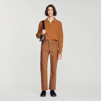 Sandro Jeans mit Square-Cross-Motiv