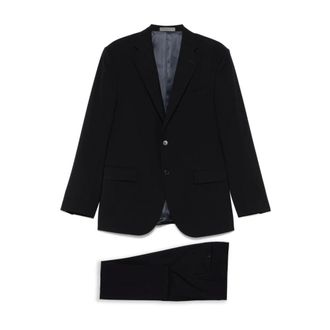 Corneliani Homme, Costumes, Noir, Taille: XL Robe bleu marine &agrave; boutons