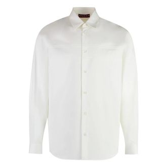 Gucci Baumwollhemd - - Shirts - Herren - Wei&szlig; - S