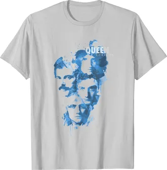 Queen Offizielle Gesichter Tinte T-Shirt