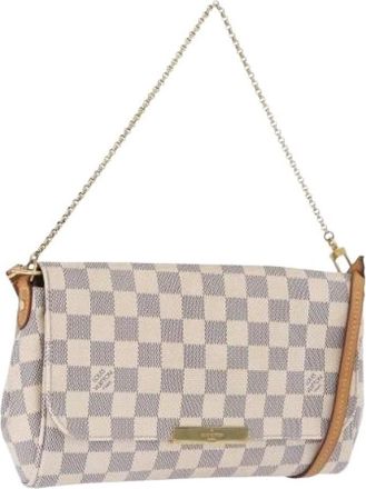 Louis Vuitton Sac bandouli&egrave;re Damier Azur Pre-owned - Femme - Pre-owned - Blanc - Taille: ONE Size