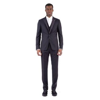 Tagliatore Einreihiger Anzug mit Weste - - Suits - Herren - Blau - XL