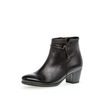 Gabor Damen Ankle Boots, Frauen Stiefeletten,Wechselfu&szlig;bett,Best Fitting,kn&ouml;chelhoch,rei&szlig;verschluss,womens,woman,lady,schwarz,37 EU / 4 UK