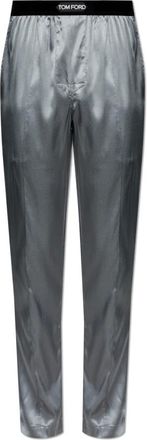 Tom Ford Homme, V&ecirc;tements de nuit et de d&eacute;tente, Gris, Taille: L Pantalon de Pyjama en Soie