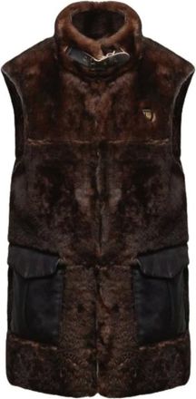 Aeronautica Femme, Vestes, Brun, Taille: 40 FR Long Gilet