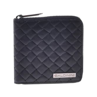 Baldinini Wallet in black woven print leather - - Accessories - Herren - Schwarzk - ONE SIZE