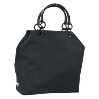 Prada Sac &agrave; main vintage en nylon doccasion - Femme - Pre-owned - Noir - Taille: ONE Size