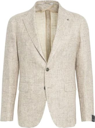 Tagliatore Homme, Vestes, Beige, Taille: 2XL V&ecirc;tements pour hommes Blazer Beige Ss25