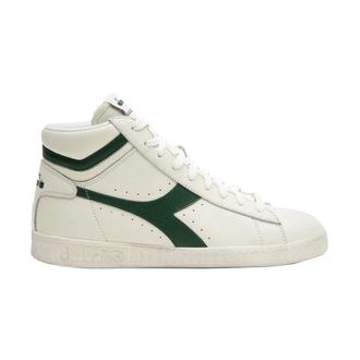 Diadora Gr&uuml;ne Leder High Top Sneakers - - Shoes - Herren - Wei&szlig; - 44 1/2 EU