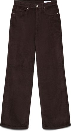 Vero Moda Female Hose mit weitem Beinschnitt VMTESSA Hohe Taille Weit geschnitten CordJeans