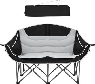 Generico Campingstuhl f&uuml;r 2 Personen, tragbar, zusammenklappbar, robust, gro&szlig;er Campingstuhl, f&uuml;r Familie, Party, Grill, Feuer, Konzert, Picknick, Stadion, Esp
