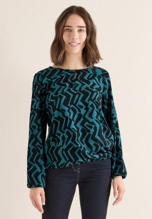 Cecil Langarmbluse mit grafischem Muster