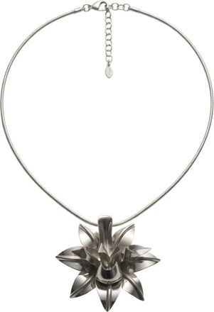 Paco Rabanne Femme, Accessoires, Gris, Taille: ONE Size Flower Pendant Necklace