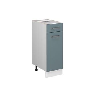 Vicco Meuble Cuisine R-Line, Bleu-Gris/Blanc, 30 cm sans Plan de Travail