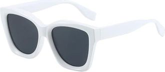 Generic Lunettes De Soleil Vacances &Agrave; Grande Monture For Hommes, For Les D&eacute;placements En Plein Air, For Femmes Et F&ecirc;tes(White)