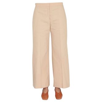 Jil Sander Femme, Pantalons, Beige, Taille: 36 FR Pantalon Large