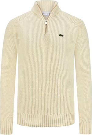 Lacoste Heavy-Strick Troyer mit Logo-Aufnäher in