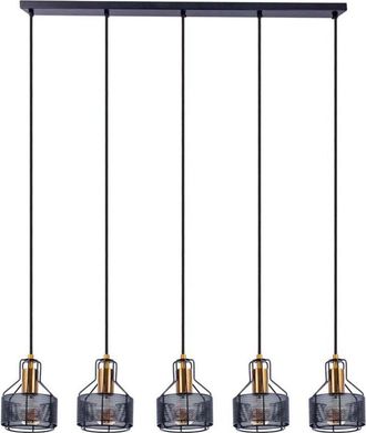 N&auml;ve Pendelleuchte Esszimmerleuchte K&uuml;chenlampe Deckenlampe H&auml;ngelampe Schwarz Gold