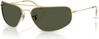 Ray-Ban Rb3780 Sonnenbrillen Arista Gold Fassung Gr&uuml;n Glas 63-16