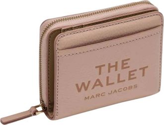 Marc Jacobs Femme, Accessoires, Rose, Taille: ONE Size Leather Mini Compact Wallet