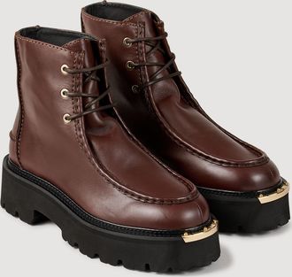 Sandro Bottines fourr&eacute;es