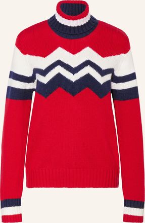 Lilienfels Lilienfels Rollkragenpullover Aus Merinowolle rot